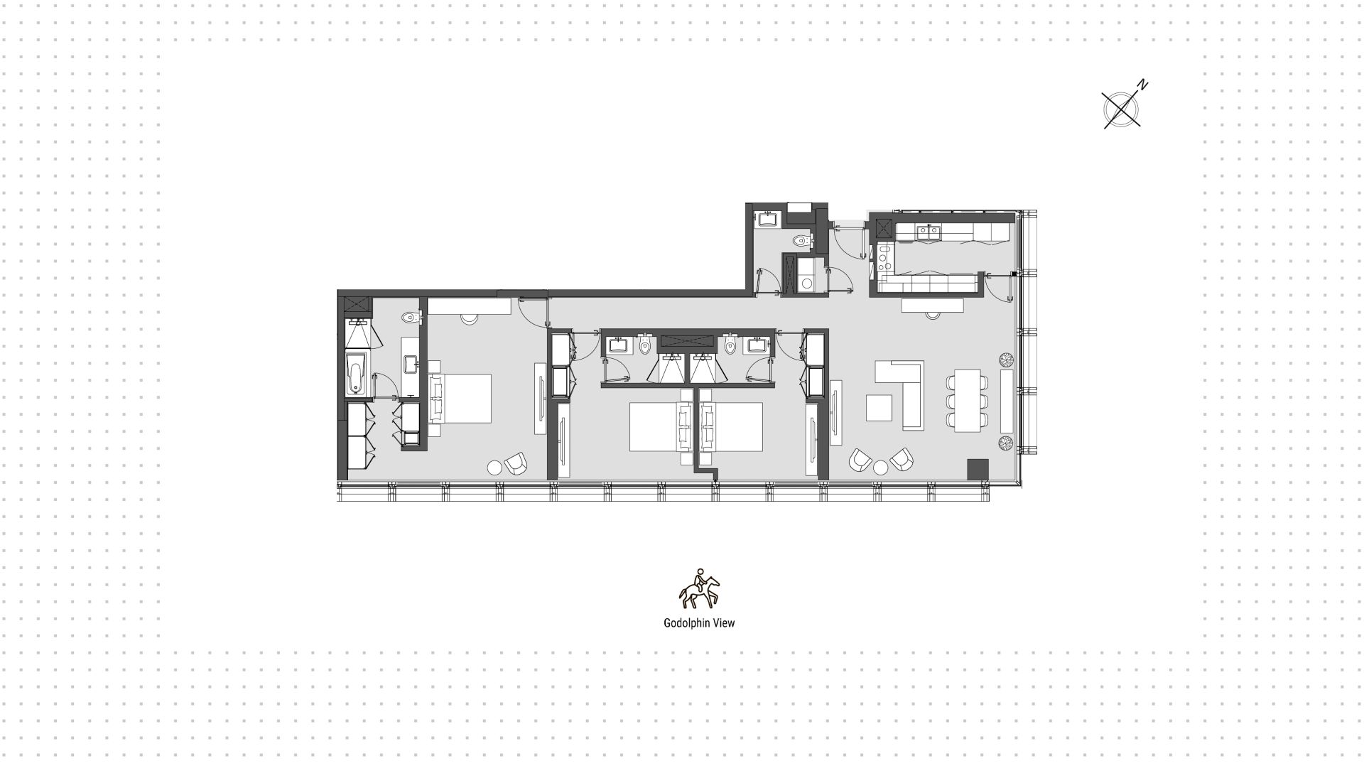 Residence 110 is a 19-story residential tower in the Business Bay area.